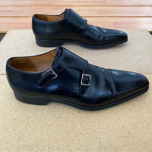 Magnanni | Shoes | Magnanni Made In Spain Mens Black Leather Loafer ...